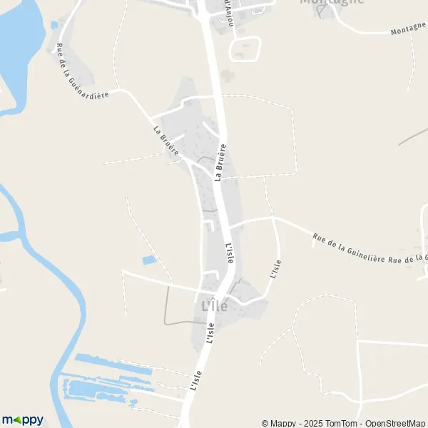Plan L'Île : carte de L'Île, 44390 Nort-sur-Erdre et infos pratiques