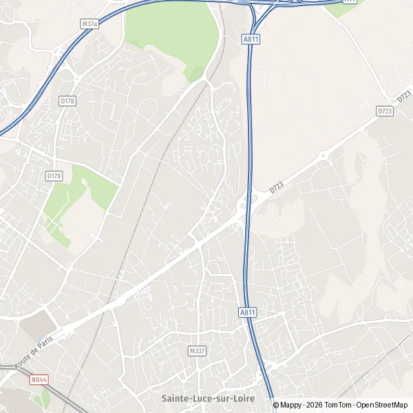 Plan Bel-Air : carte de Bel-Air, 44470 Carquefou et infos pratiques