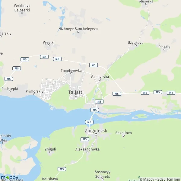 Plan Toliatti : carte de Toliatti (445003) et infos pratiques