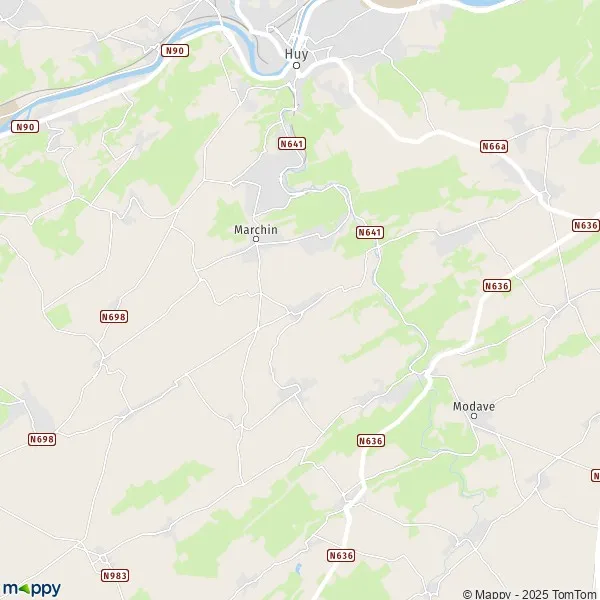 Plan Marchin : carte de Marchin (4500) et infos pratiques