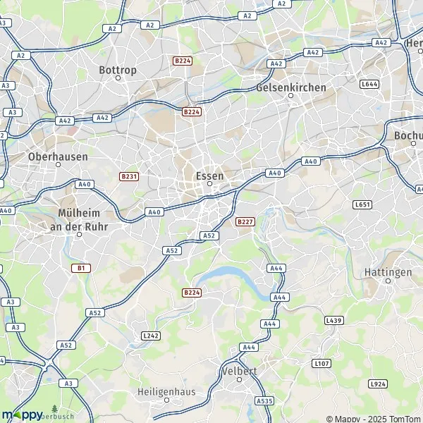 Plan Essen : carte de Essen (45128) et infos pratiques