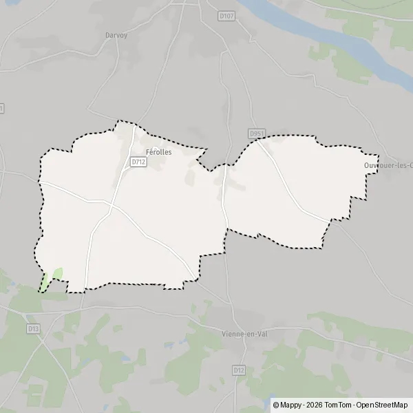 Plan Férolles : carte de Férolles (45150) et infos pratiques