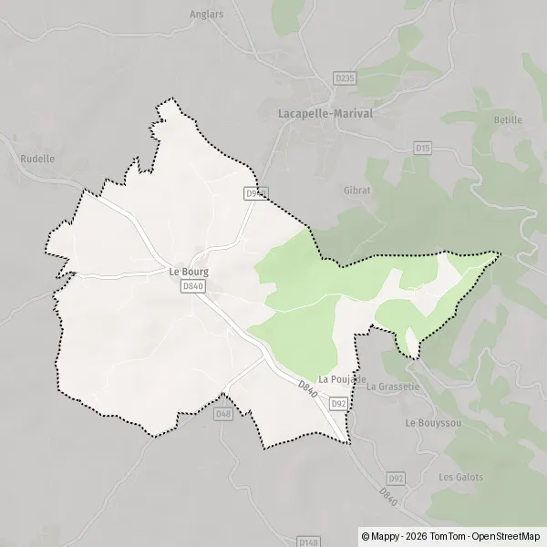 Plan Le Bourg : carte de Le Bourg (46120) et infos pratiques
