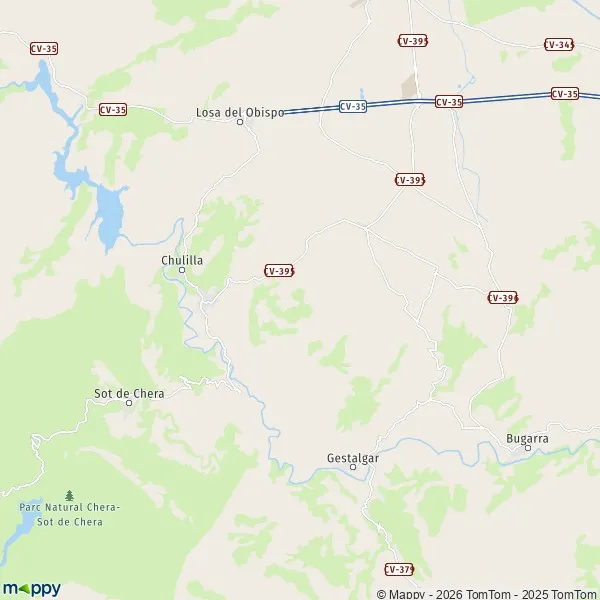 Plan Chulilla : carte de Chulilla (46167) et infos pratiques