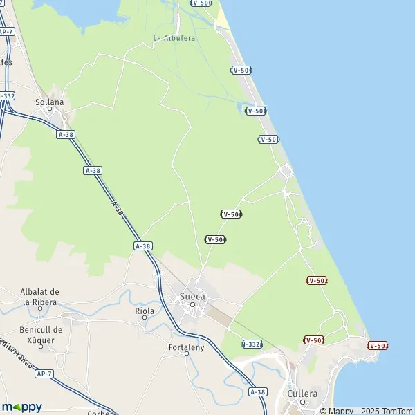 Plan Sueca : carte de Sueca (46408) et infos pratiques