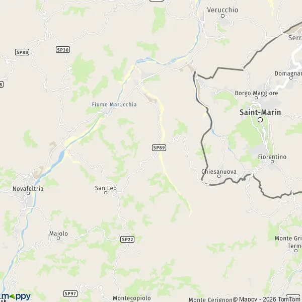 Plan San Leo : carte de San Leo (47865) et infos pratiques