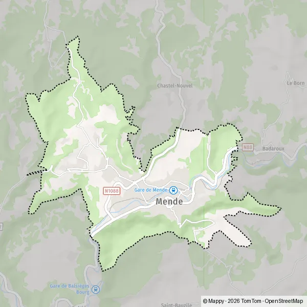 Plan Gare de Mende : carte de Gare de Mende, 48000 Mende et infos pratiques