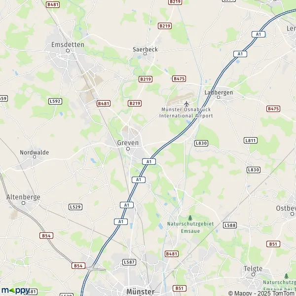 Plan Greven : carte de Greven (48268) et infos pratiques