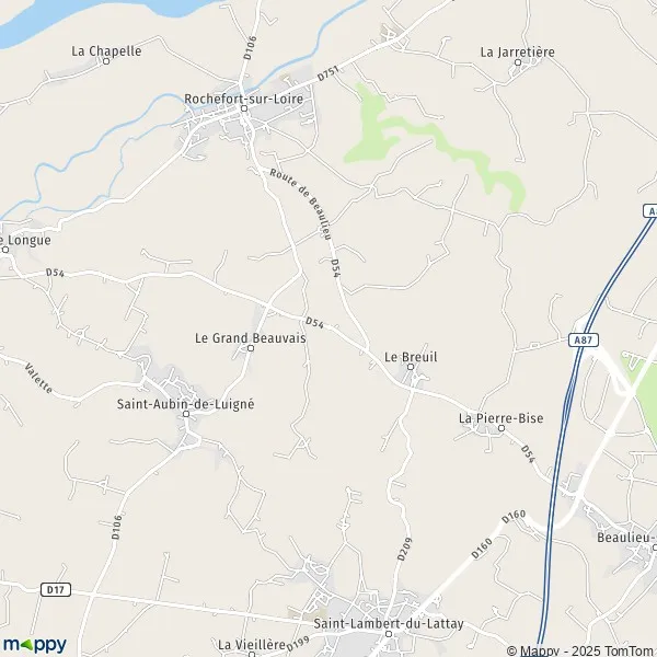 Plan Versenne : carte de Versenne, 49190 Rochefort-sur-Loire et infos ...