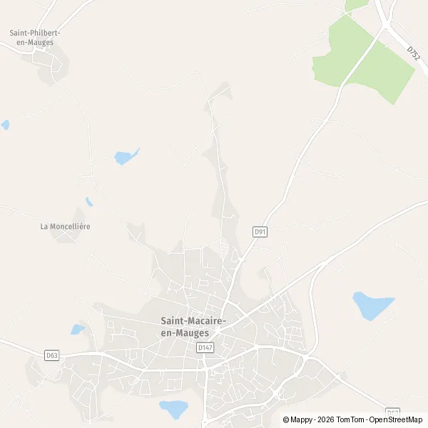 Plan Le Haut Pré : carte de Le Haut Pré, 49230-49710 Sèvremoine et ...