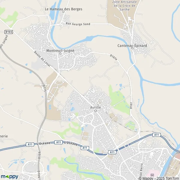 Plan Ardennes : carte de Ardennes, 49240 Avrillé et infos pratiques