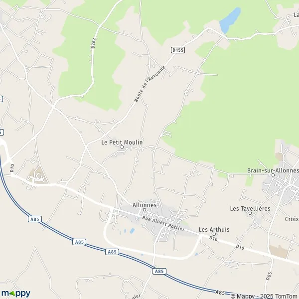 Plan Le Chantier : carte de Le Chantier, 49650 Allonnes et infos pratiques