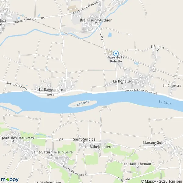 Plan P.A. Grand Maison : carte de P.A. Grand Maison, 49800 Trélazé et ...