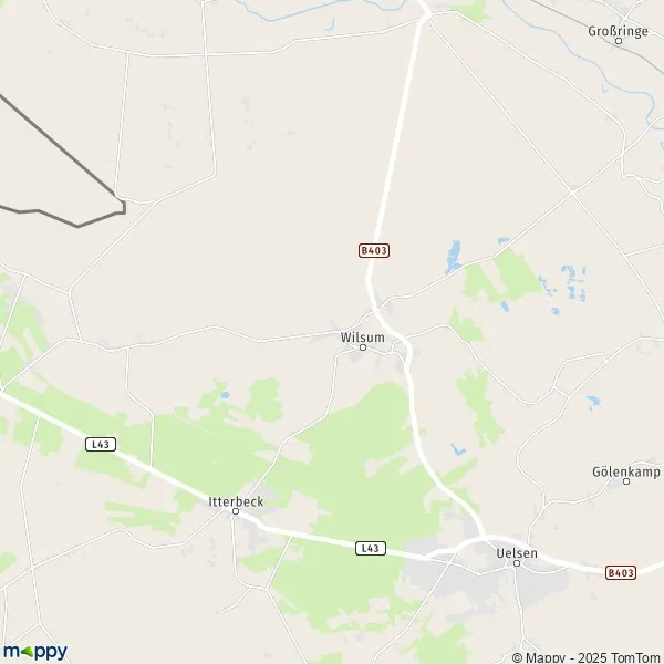 Plan Wilsum : carte de Wilsum (49849) et infos pratiques