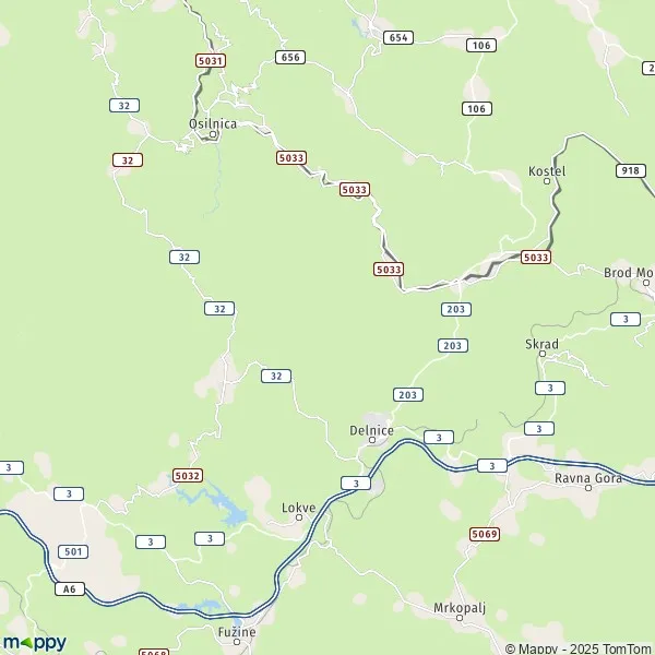 Plan Delnice : carte de Delnice (51300) et infos pratiques