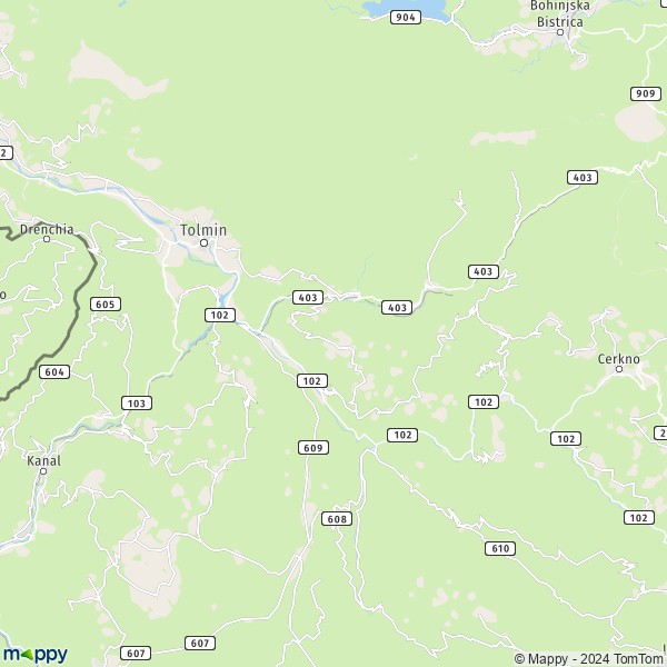 Plan Tolmin : carte de Tolmin (5214) et infos pratiques