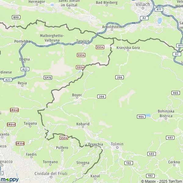 Plan Bovec : carte de Bovec (5224) et infos pratiques