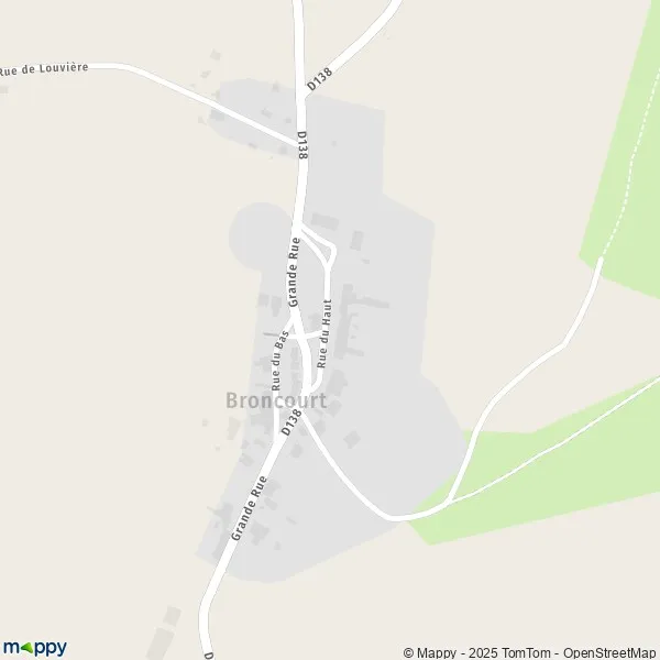 Plan Broncourt : carte de Broncourt, 52500 Fayl-Billot et infos pratiques