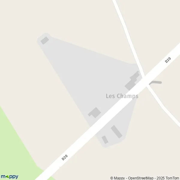 Plan Les Champs : carte de Les Champs, 53200 Château-Gontier-sur-Mayenne et infos pratiques