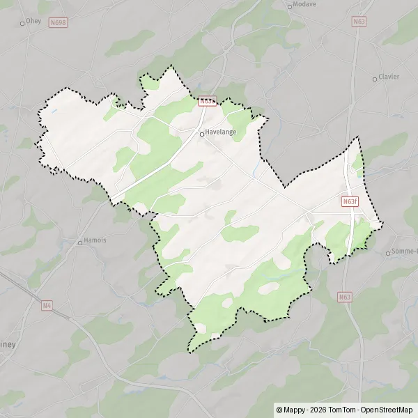 Plan Havelange : carte de Havelange (5370) et infos pratiques