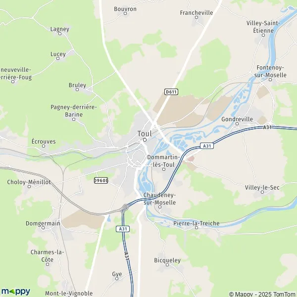 Plan Gare de Toul : carte de Gare de Toul, 54200 Toul et infos pratiques