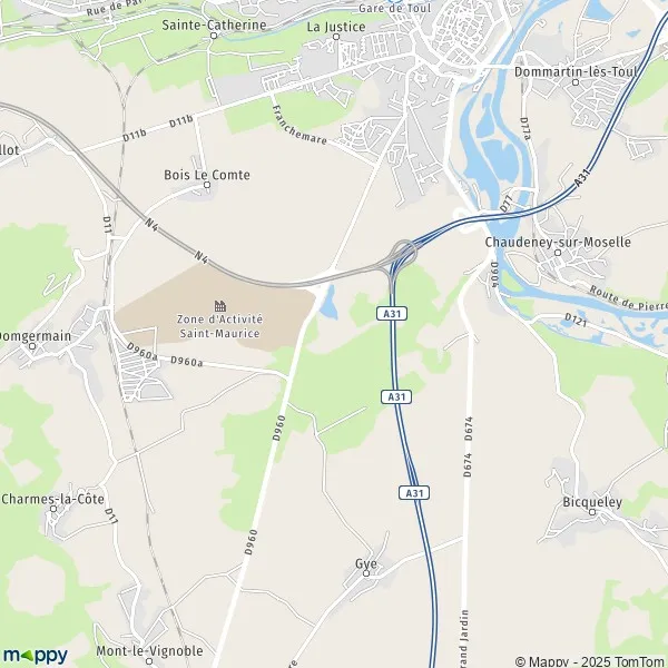 Plan Saint-Jacques : carte de Saint-Jacques, 54200 Toul et infos pratiques