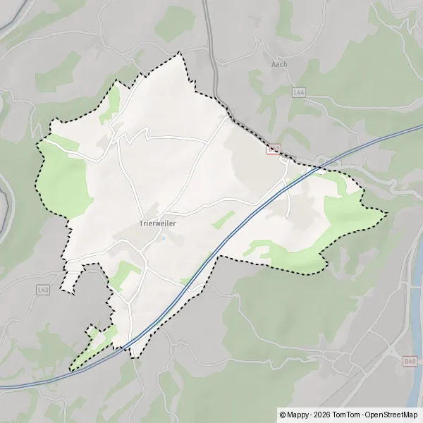 La carte pour la ville de 54311 Trierweiler