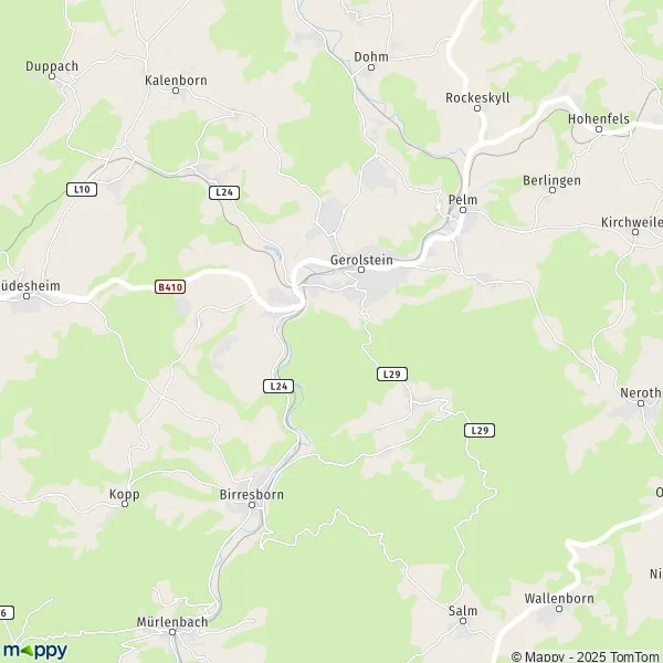 Plan Gerolstein : carte de Gerolstein (54568) et infos pratiques