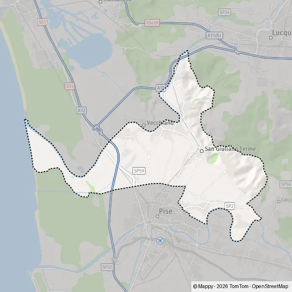 Plan San Giuliano Terme : carte de San Giuliano Terme (55010) et infos ...