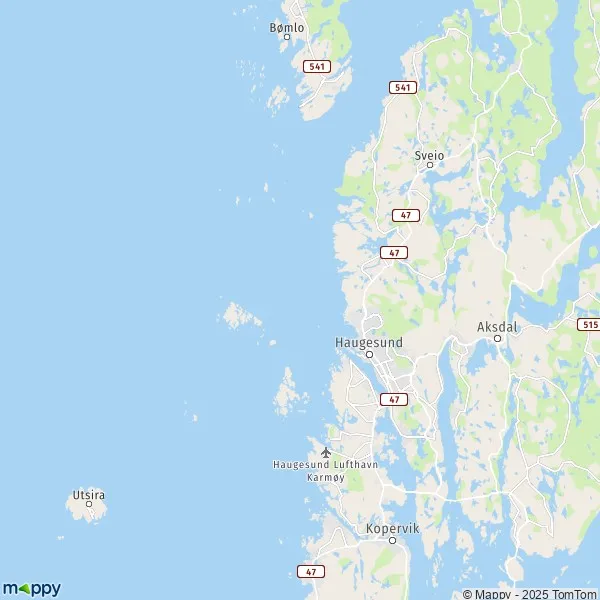 Plan Haugesund : carte de Haugesund (5514) et infos pratiques