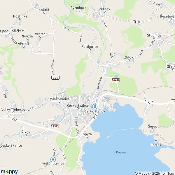 Plan Česká Skalice : carte de Česká Skalice (552 03) et infos pratiques