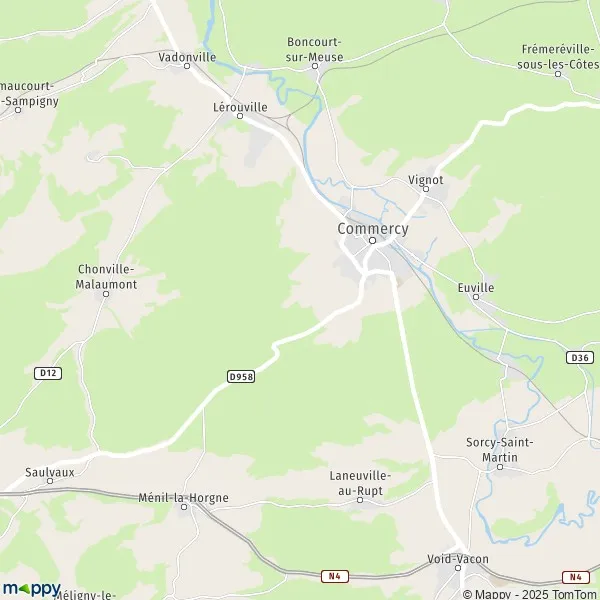 Plan Z.A.E. de la Gare : carte de Z.A.E. de la Gare, 55200 Commercy et ...