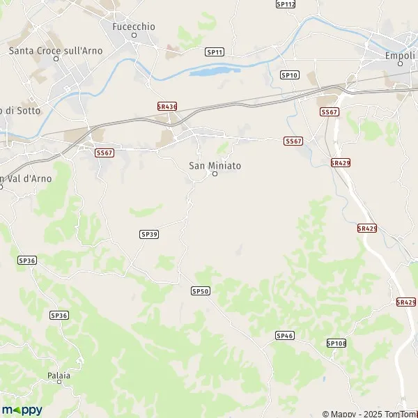 Plan San Miniato : carte de San Miniato (56024) et infos pratiques