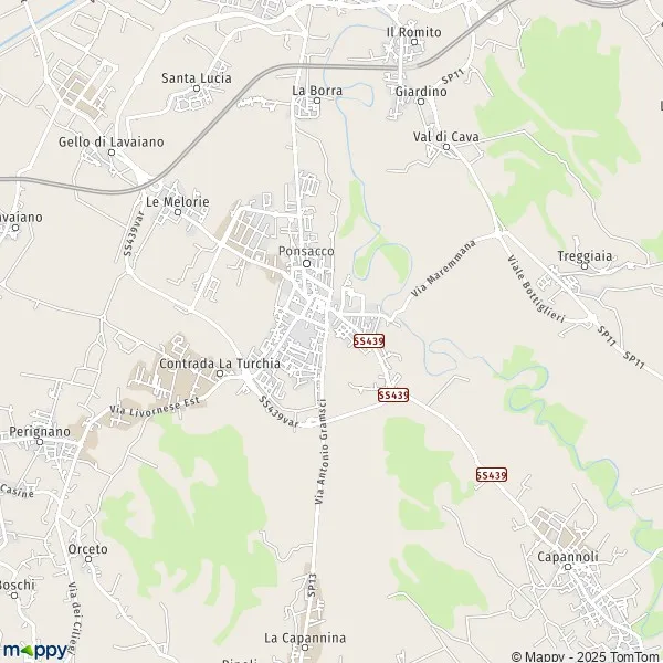 Plan Ponsacco : carte de Ponsacco (56038) et infos pratiques