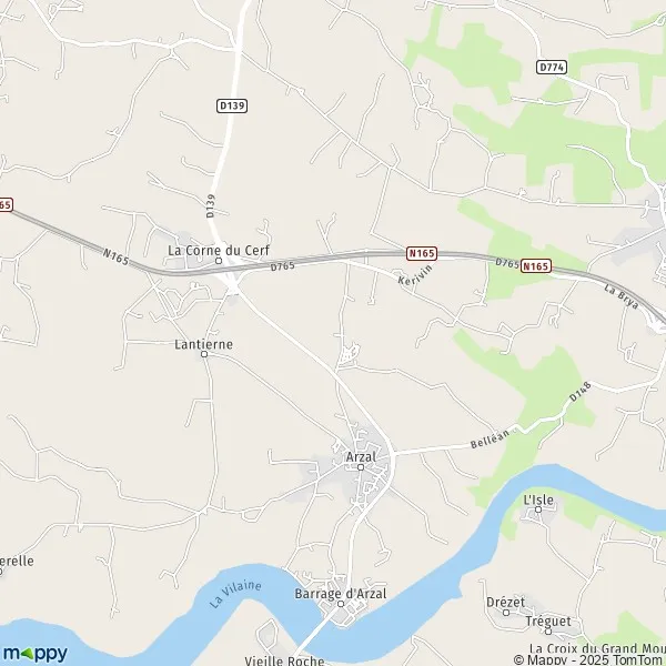 Plan Port Mahon : carte de Port Mahon, 56190 Arzal et infos pratiques