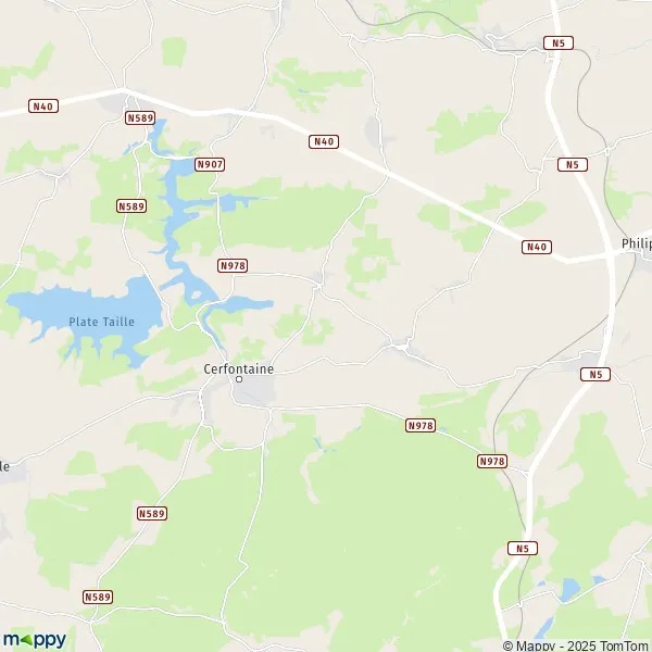 Plan Cerfontaine : carte de Cerfontaine (5630) et infos pratiques