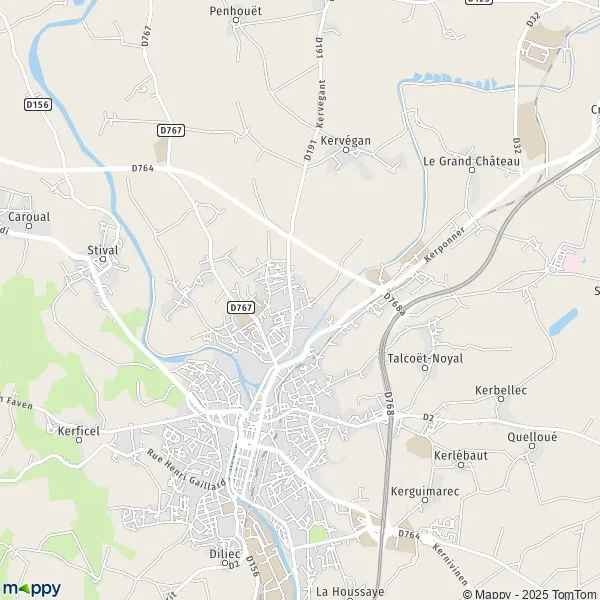 Plan le Jardin de la Haye : carte de le Jardin de la Haye, 56300 ...