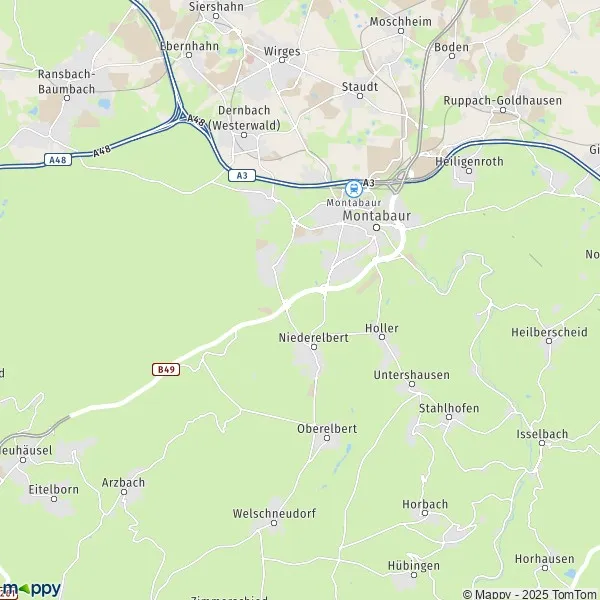 Plan Montabaur : carte de Montabaur (56410) et infos pratiques