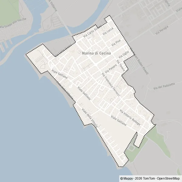 Plan Marina di Cecina : carte de Marina di Cecina, 57023 Cecina et ...