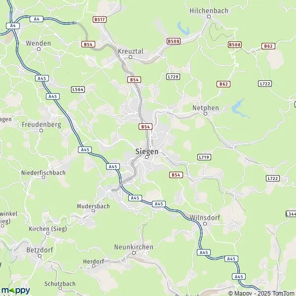 Plan Siegen : carte de Siegen (57072) et infos pratiques