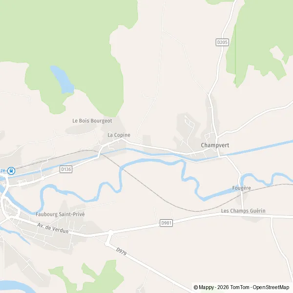 Plan Le Port : carte de Le Port, 58300 Champvert et infos pratiques