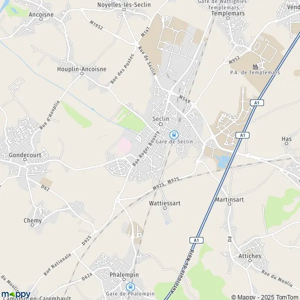 Plan Z.I. de Seclin : carte de Z.I. de Seclin, 59113 Seclin et infos ...