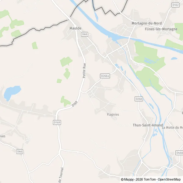 Plan Le Rieu : carte de Le Rieu, 59158 Thun-Saint-Amand et infos pratiques