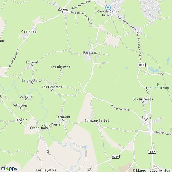 Plan L'Écluse : carte de L'Écluse, 59177 Rainsars et infos pratiques