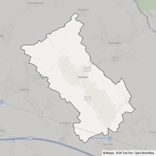 Plan Saméon : carte de Saméon (59310) et infos pratiques
