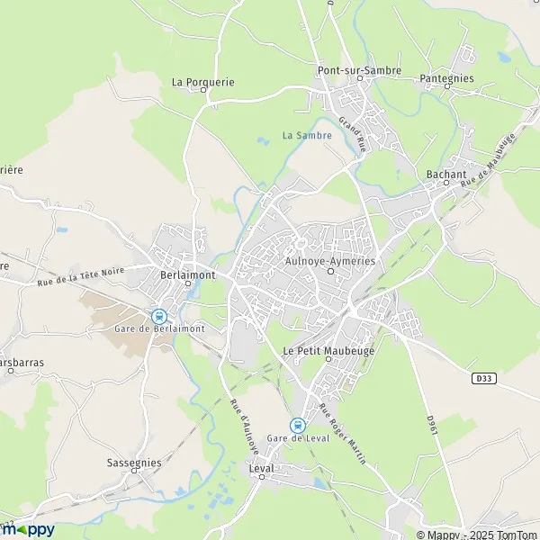 Plan Aulnoye-Aymeries : carte de Aulnoye-Aymeries (59620) et infos ...