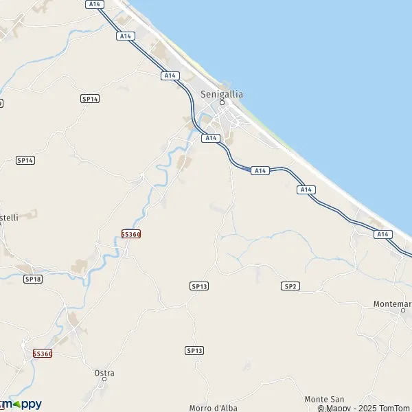 Plan Senigallia : carte de Senigallia (60019) et infos pratiques