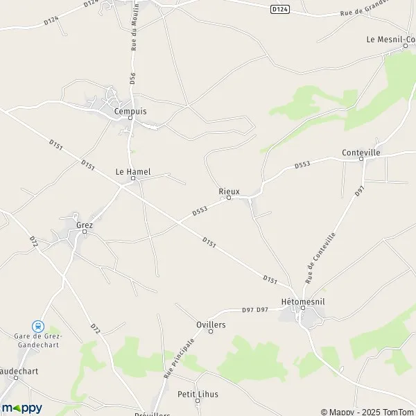 Plan Le Hamel : carte de Le Hamel (60210) et infos pratiques