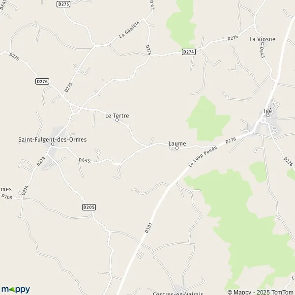 Plan Le Ray : carte de Le Ray, 61130 Igé et infos pratiques