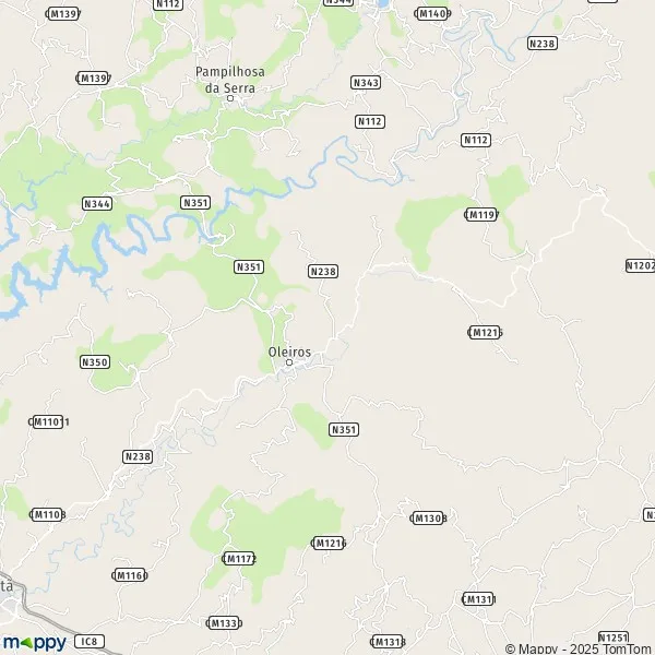 Plan Oleiros : carte de Oleiros (6160) et infos pratiques